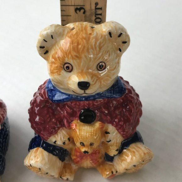 Dining | Vintage Ckao Ceramic Patches Teddy Bears Salt Pepper Shakers ...